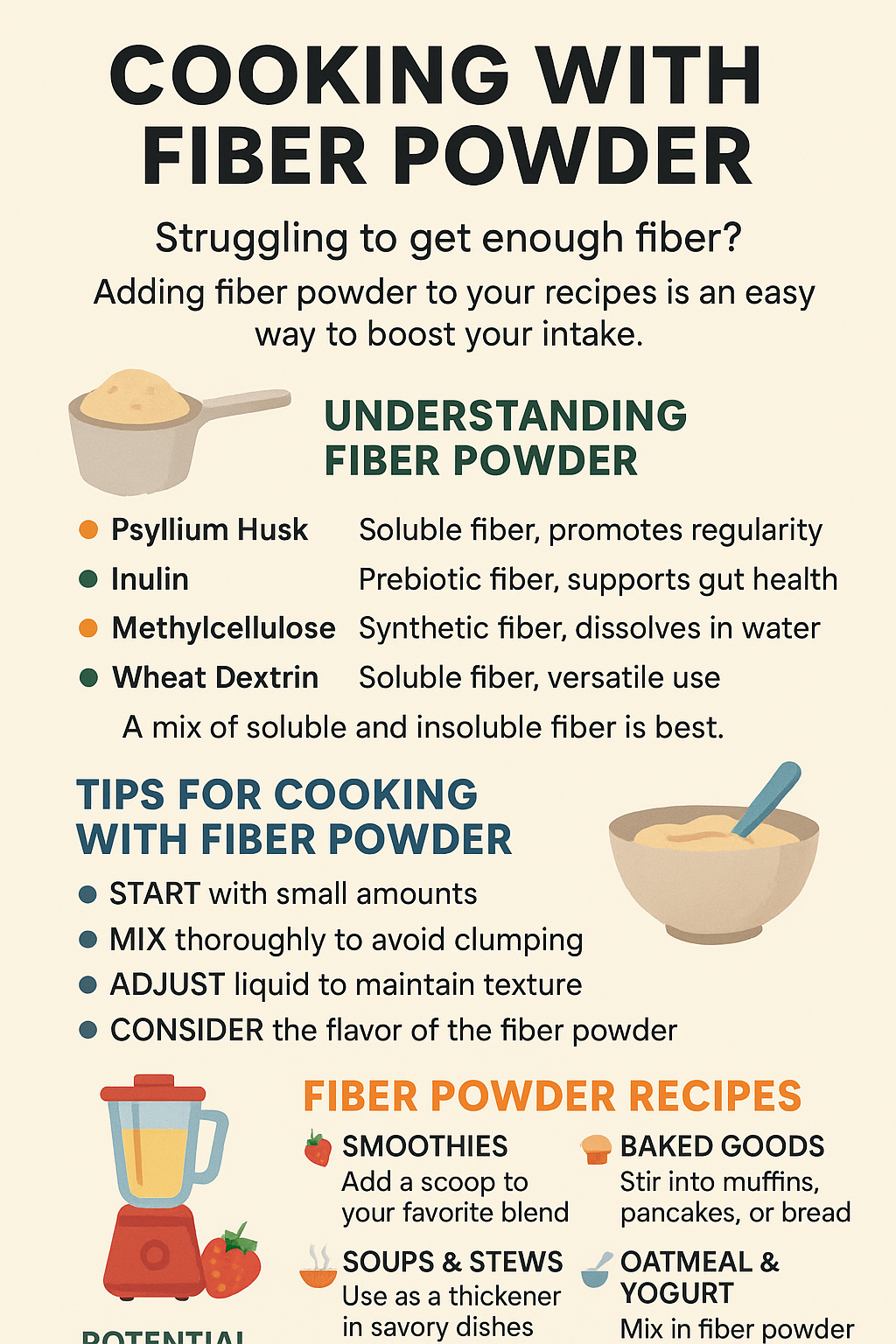 Cooking with Fiber Powder: Tips, Recipes, and Benefits - Core Fiber
